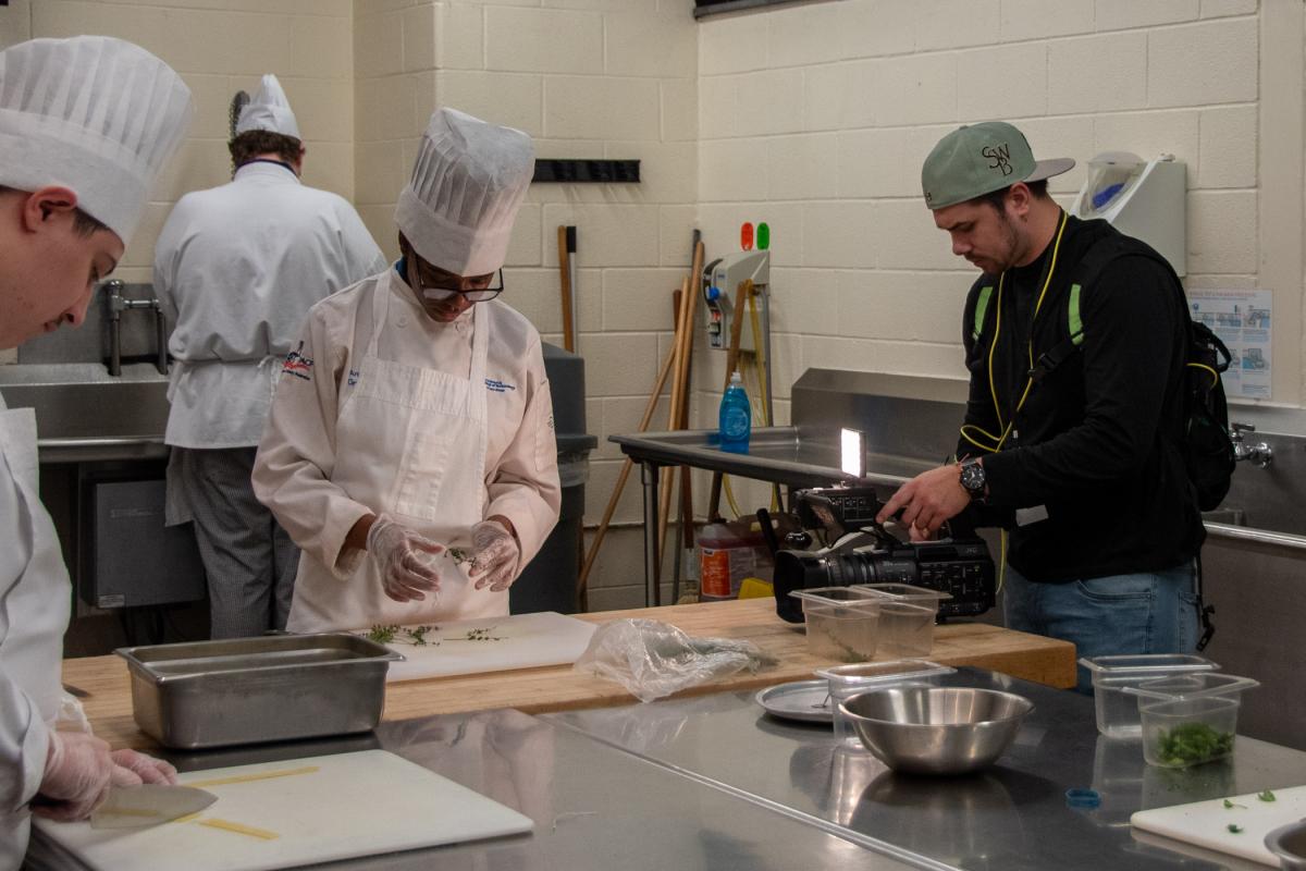 'Eyewitness News' team visits culinary labs | Pennsylvania College of ...